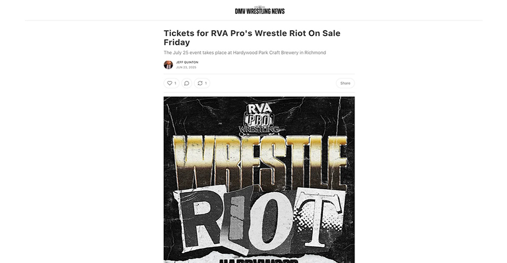 Press Archive - RVA Pro Wrestling